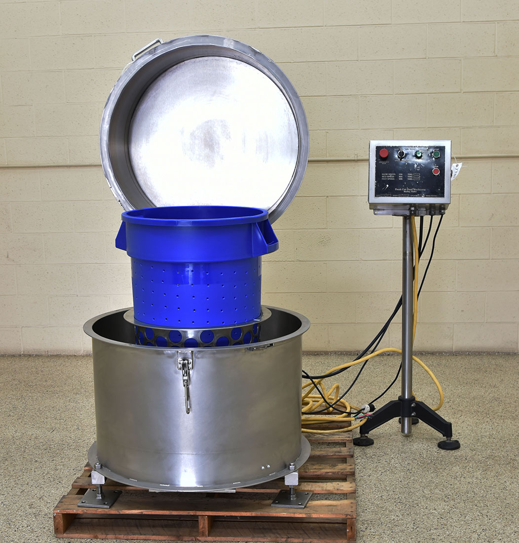 PLASTIC BASKET SPIN DRYER for fresh cut and pre-cut produce processing ...