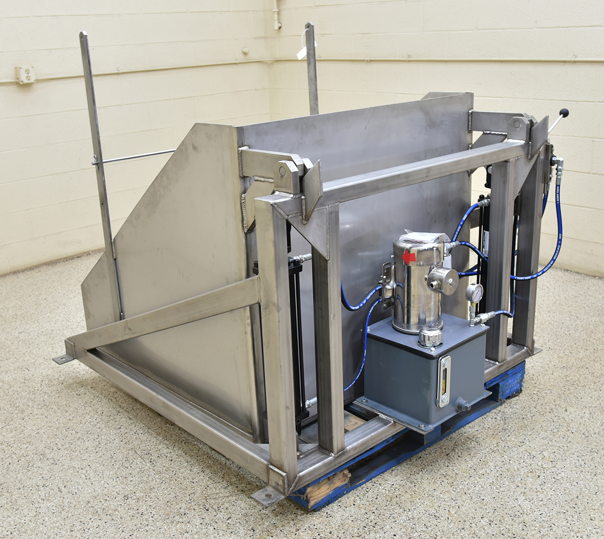 Alard BIN DUMPER, tote dumper, box tipper, food grade, stainless steel ...